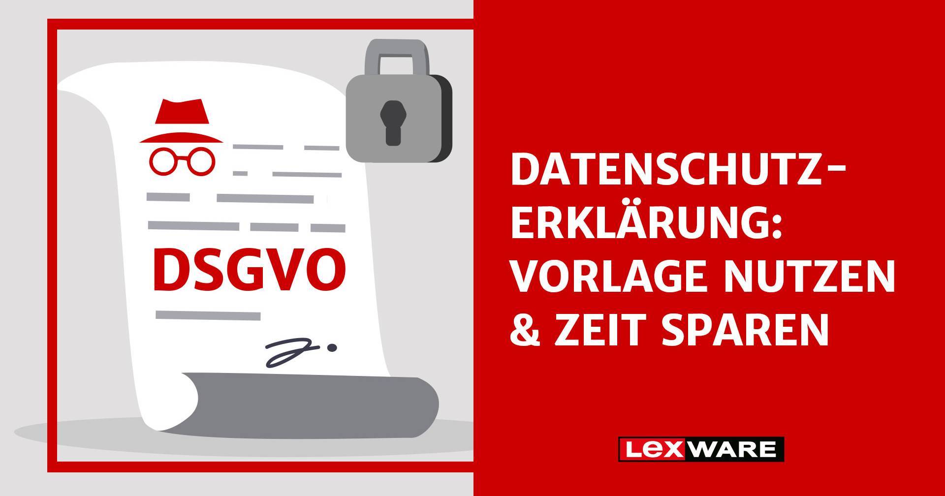 Datenschutzerklärung: Vorlage nutzen | Lexware