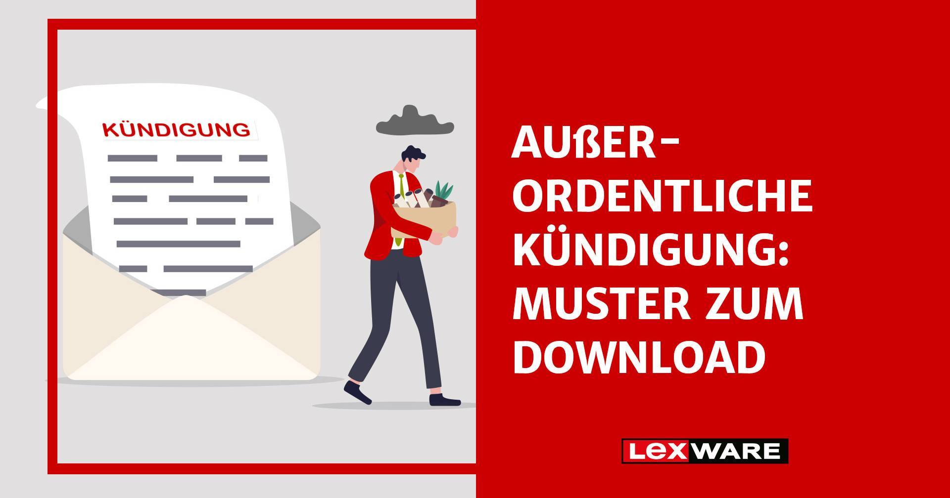 Außerordentliche Kündigung: Muster downloaden