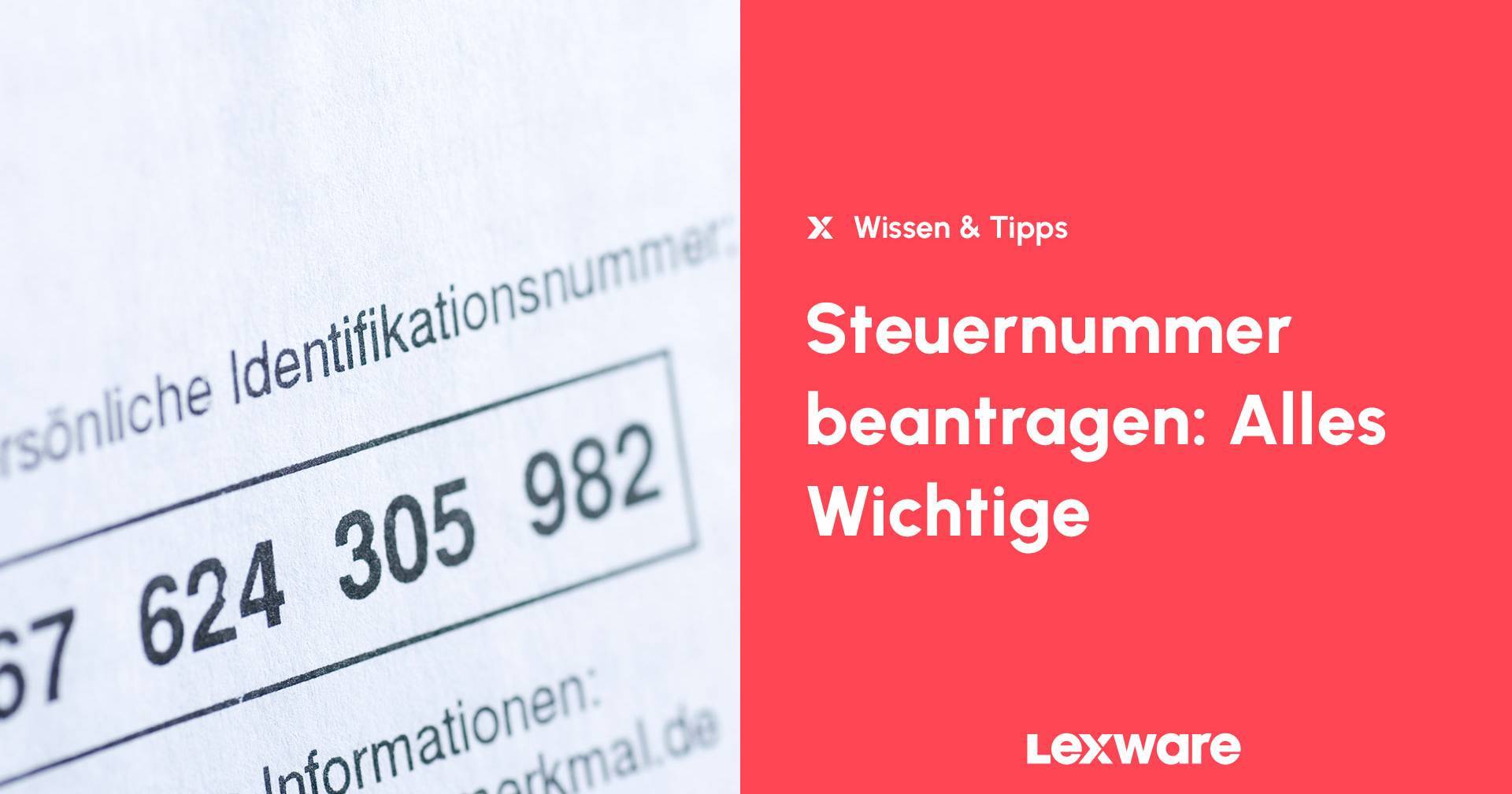 Steuernummer beantragen: Alles Wichtige